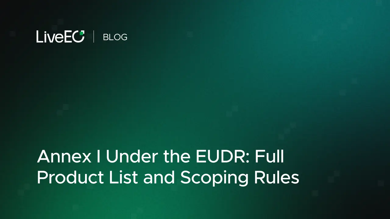 LiveEO l Annex I Under the EUDR: Full Product List and Scoping Rules